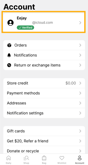 How to ‘unlink’ your Apple social login – THE ICONIC